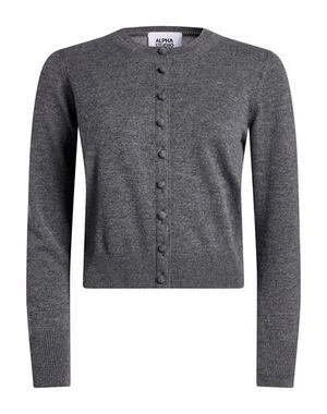 Alpha Studio Wool Cardigan - Grey
