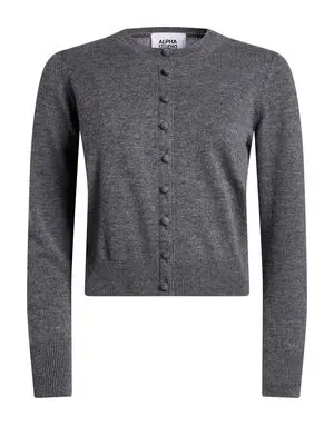 Alpha Studio Wool Cardigan - Grey