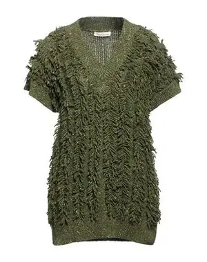 MANILA GRACE Sweater Dark Size Wool, Polyamide, Viscose, Polyester - Green