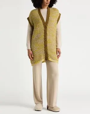 MANILA GRACE Sleeveless V-neck Cardigan
