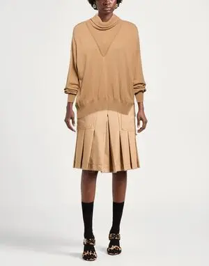 MANILA GRACE Turtleneck Light Brown Size Viscose, Polyamide, Wool, Cashmere