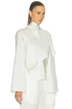 RÓHE Silk Foulard Top