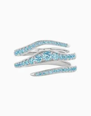 EMILY P. WHEELER Double Wrap Ring, Polar - One-color