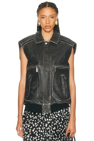 Rabanne Oversized Sleeveless Jacket
