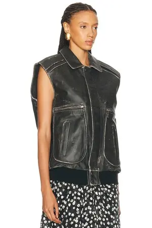 Rabanne Oversized Sleeveless Jacket