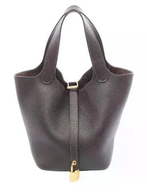 Hermès Clemence Picotin Lock 18 Handbag - Brown