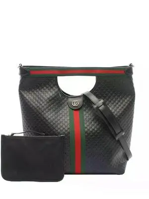 Gucci Microssima Web Giglio Satchel
