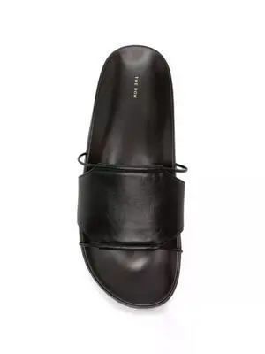 THE ROW Vivienne Slides - Black