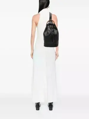 Gucci Calfskin Bamboo Drawstring Backpack