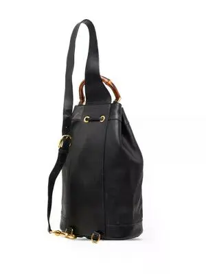 Gucci Calfskin Bamboo Drawstring Backpack