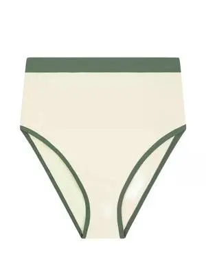 Bondi Born Jayde High-waisted Bikini Bottoms - Neutrals