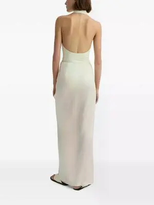 Bondi Born Ardea Draped Maxi Skirt In Pearl White - Neutrals