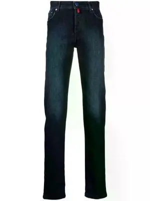 Kiton Straight-leg Cotton Blend Jeans
