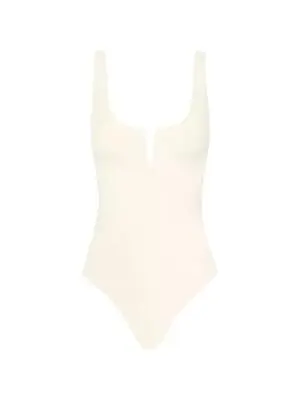 Bondi Born Verity V-wire One Piece Swimsuit - Neutrals