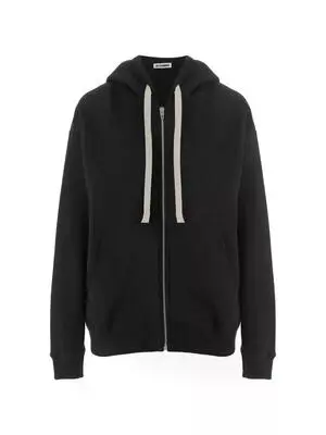 JIL SANDER Zip-up Drawstring Hoodie
