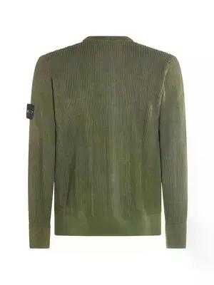Stone Island Ribbed Logo Patch Sweater