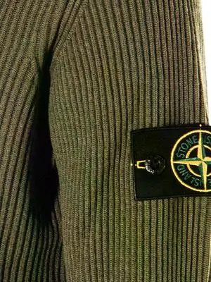Stone Island Ribbed Logo Patch Sweater