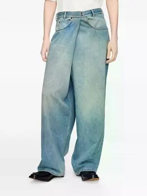 MAISON MARGIELA Wrap Front Faded Jeans