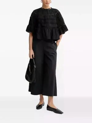 Marc O'polo Cropped Wide-leg Trousers