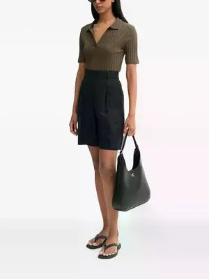 Marc O'polo Ribbed Knit V-neck T-shirt