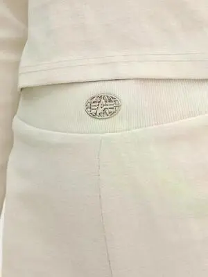 Alpha Industries Logo Plaque Split-hem Flared Trousers