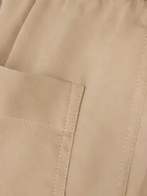 TOM FORD Silk Logo Waistband Trousers - Neutrals