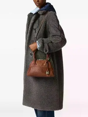 Miu Miu Vivant Nappa Leather Bag - Brown
