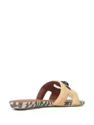 Kurt Geiger Eagle-head Flat Sandals