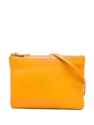 Celine Lambskin Trio Crossbody Bag - Orange