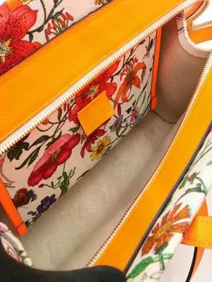 Gucci Flora Medium Canvas Satchel