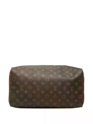 LOUIS VUITTON Monogram Speedy 35 Boston Bag - Brown
