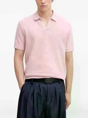 Marc O'polo Piqué-weave Short-sleeve T-shirt - Pink
