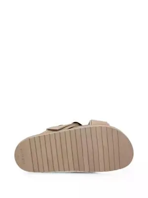ALLSAINTS Suki Eyelet-embellished Crossover Sandals - Brown