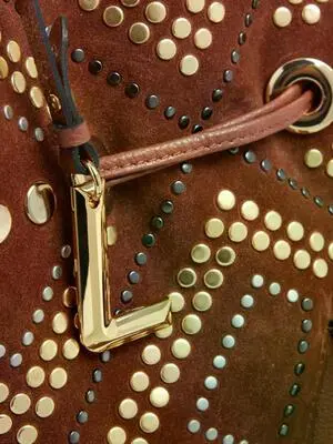 LANCEL Medium Premier Flirt Studded Bucket Bag - Brown