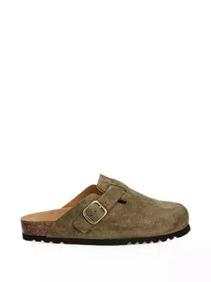 DR. SCHOLL'S SHOES Suede Buckle-fastening Mules - Green