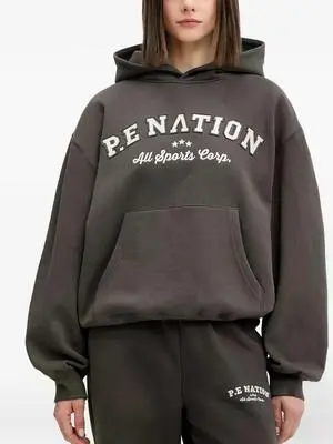 P.E Nation Logo-patch Pouch-pocket Hoodie