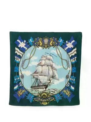 L'EQUIP Nautical-print Scarf - Green