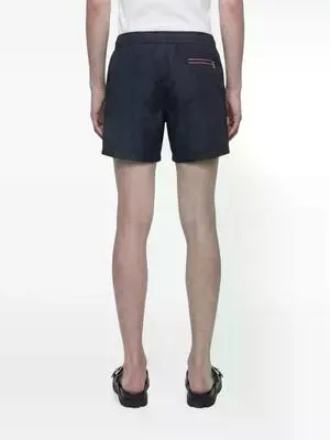 Moncler Logo Patch Drawstring Swim Shorts