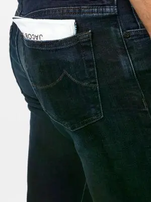 Jacob Cohen Embroidered Logo Straight-leg Jeans
