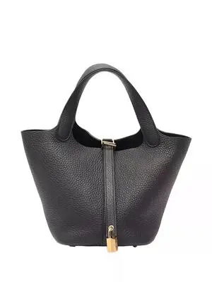 Hermès Clemence Picotin Lock 18 Handbag - Black