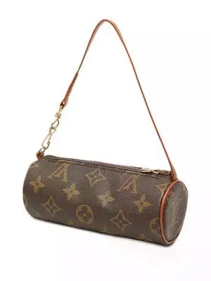 LOUIS VUITTON Monogram Papillon Pochette Handbag - Brown