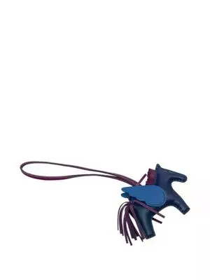 Hermès 2021 Milo Lambskin And Swift Grigri Rodeo Pegasus Bag Charm Pm - Purple