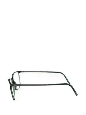 SILHOUETTE Rectangle Frame Eyeglasses - Black