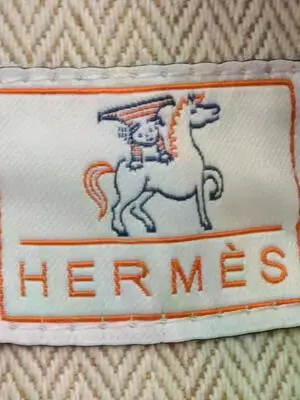 Hermès Toile Bride A Brac Cabriole Case Vanity Bag - Orange