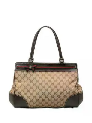 Gucci Gg Canvas Web Mayfair Tote Bag - Neutrals