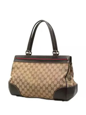 Gucci Gg Canvas Web Mayfair Tote Bag - Neutrals