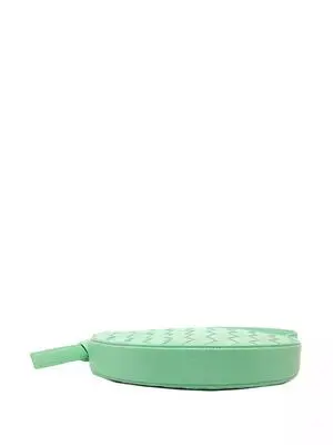 Bottega Veneta Mini Leather Intrecciato Sunrise Hobo Shoulder Bag - Green