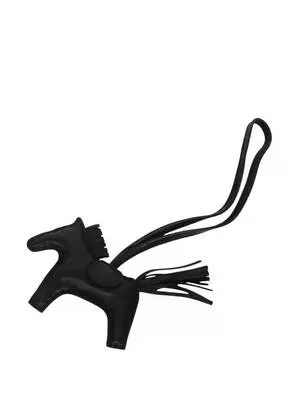 Hermès Milo Lambskin Grigri Rodeo Bag Charm Pm - Black