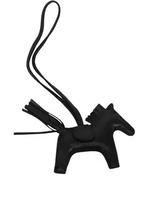 Hermès Milo Lambskin Grigri Rodeo Bag Charm Pm - Black