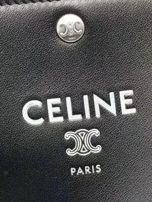 Celine Smooth Lambskin Sharp Pouch Take Away Crossbody Bag - Black